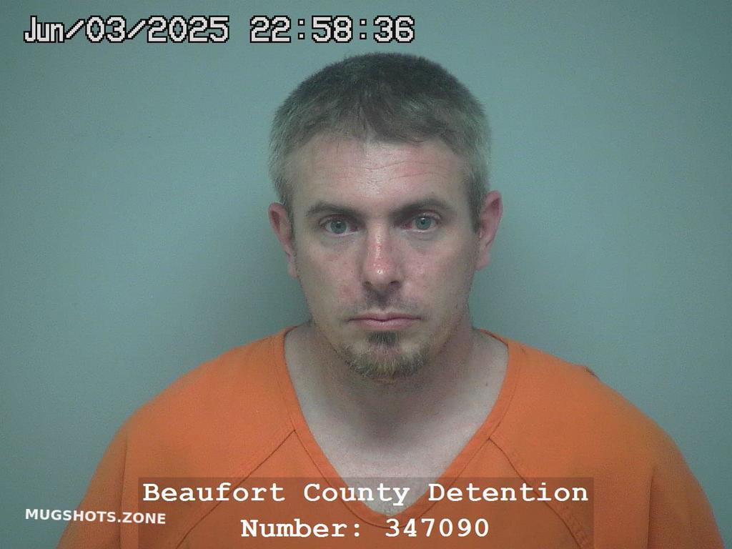 RYAN MATTHEW YARDE 06/03/2025 - Beaufort County Mugshots Zone