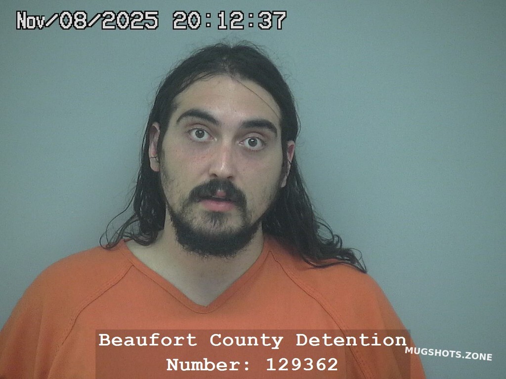 NICHOLAS GREGORY JACQUIN 11/08/2025 - Beaufort County Mugshots Zone