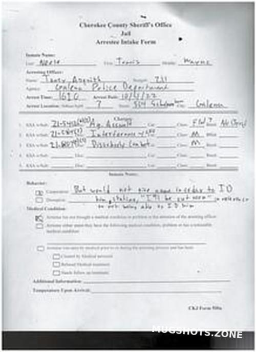 TRAVIS WAYNE NEESE 10/04/2022 - Cherokee County Mugshots Zone