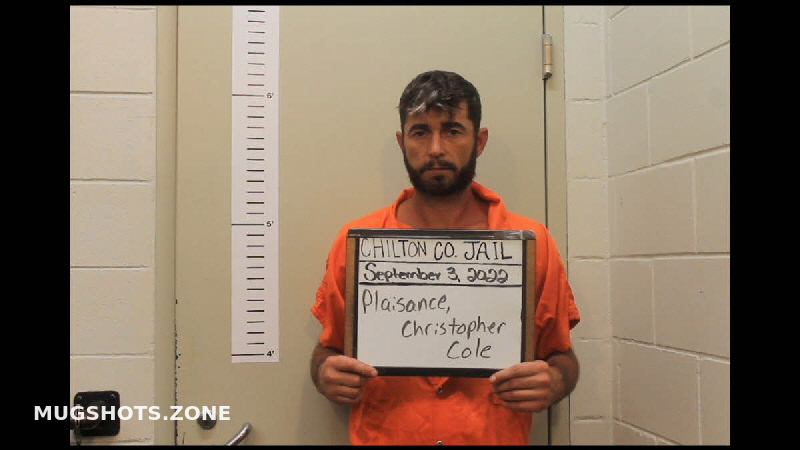 PLAISANCE CHRISTOPHER COLE 09/03/2022 - Chilton County Mugshots Zone
