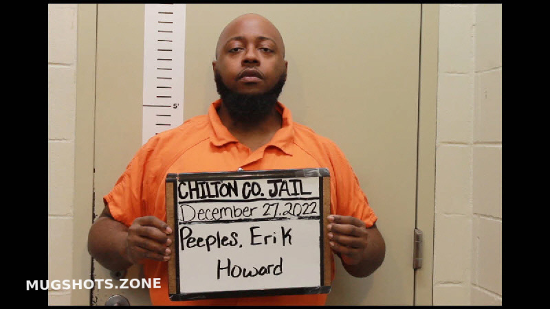 PEEPLES ERIK HOWARD 12/27/2022 - Chilton County Mugshots Zone