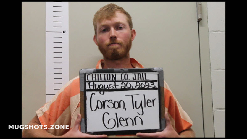 CORSON TYLER GLENN 08/20/2023 - Chilton County Mugshots Zone