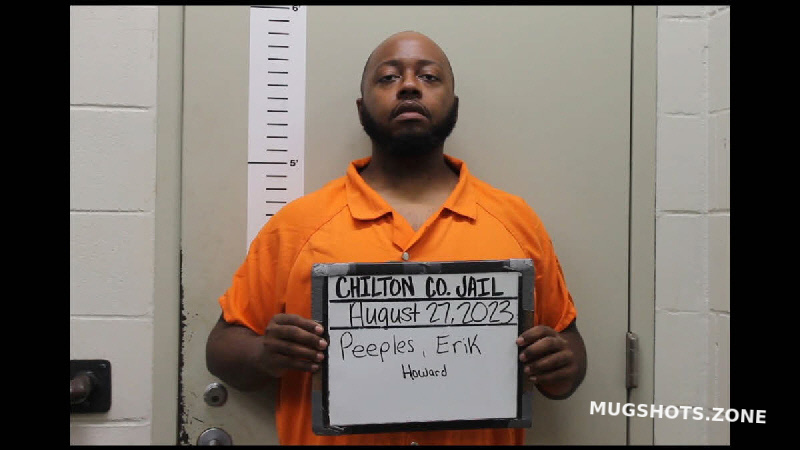 PEEPLES ERIK HOWARD 08/27/2023 - Chilton County Mugshots Zone