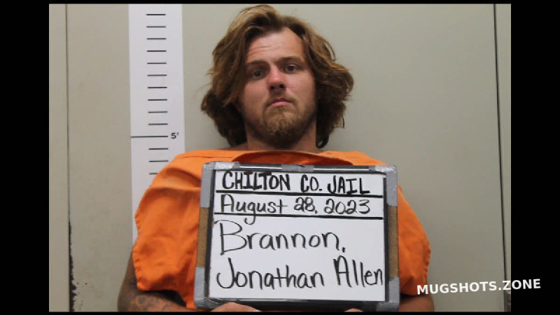 BRANNON JONATHAN ALLEN 08/28/2023 - Chilton County Mugshots Zone