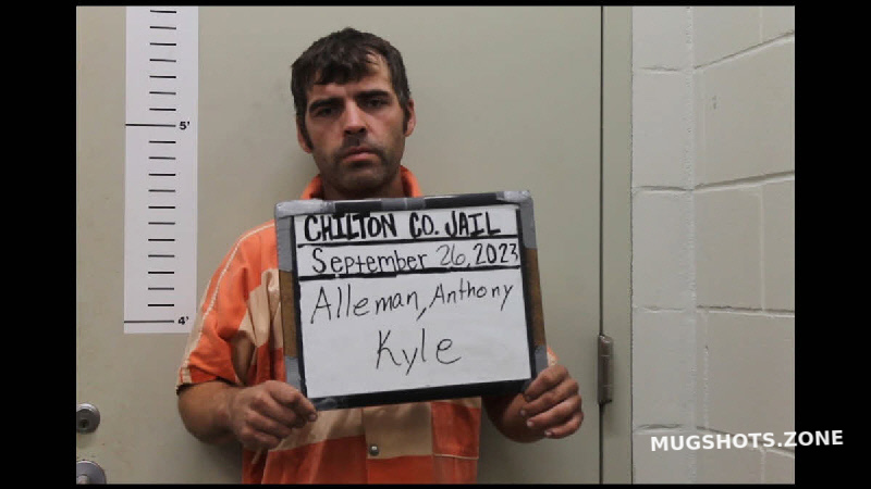 ALLEMAN ANTHONY KYLE 03/25/2024 - Chilton County Mugshots Zone