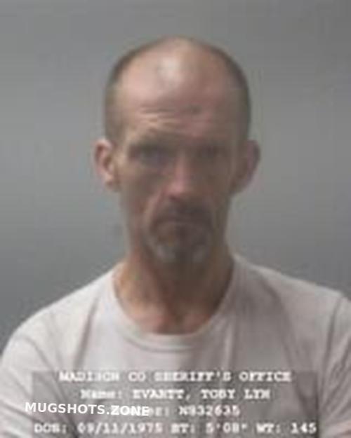 TOBY LYN EVARTT 08/12/2022 - Madison County Mugshots Zone