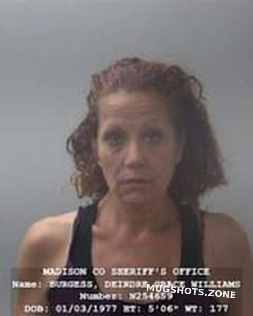 DEIRDRE GRACE WILLIAMS BURGESS 08/15/2022 - Madison County Mugshots Zone