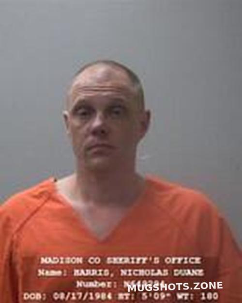 NICHOLAS DUANE HARRIS 09/09/2022 - Madison County Mugshots Zone