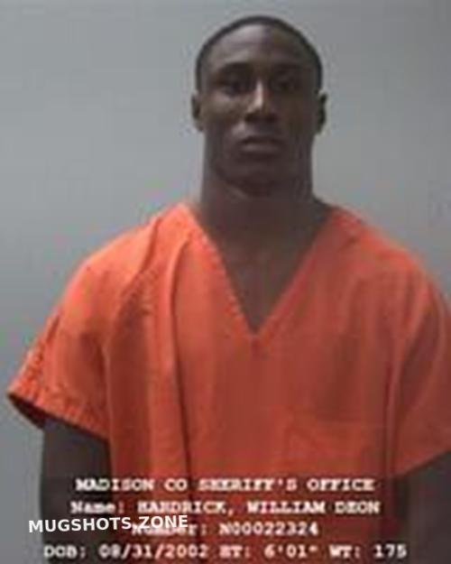 WILLIAM DEON HARDRICK 09/10/2022 - Madison County Mugshots Zone