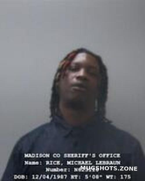 MICHAEL LEBRAUN RICE 09/12/2022 - Madison County Mugshots Zone