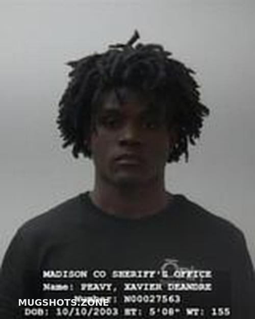 XAVIER DEANDRE PEAVY 10/17/2022 - Madison County Mugshots Zone