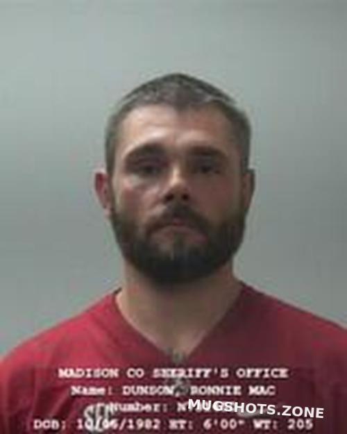 RONNIE MAC DUNSON 04/25/2025 - Madison County Mugshots Zone