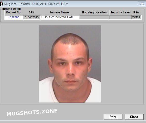 JULIO ANTHONY WILLIAM 10/25/2022 - Santa Rosa County Mugshots Zone