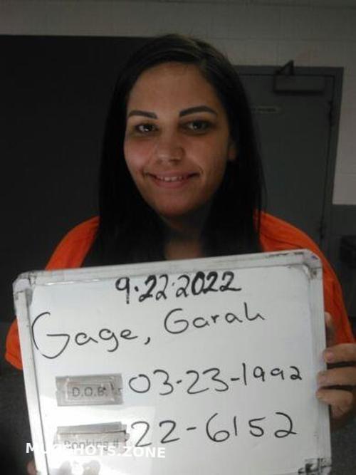 GAGE GARAH ROXANNE 09/22/2022 - Sebastian County Mugshots Zone
