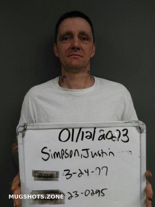 SIMPSON JUSTIN RAY 01/12/2023 - Sebastian County Mugshots Zone