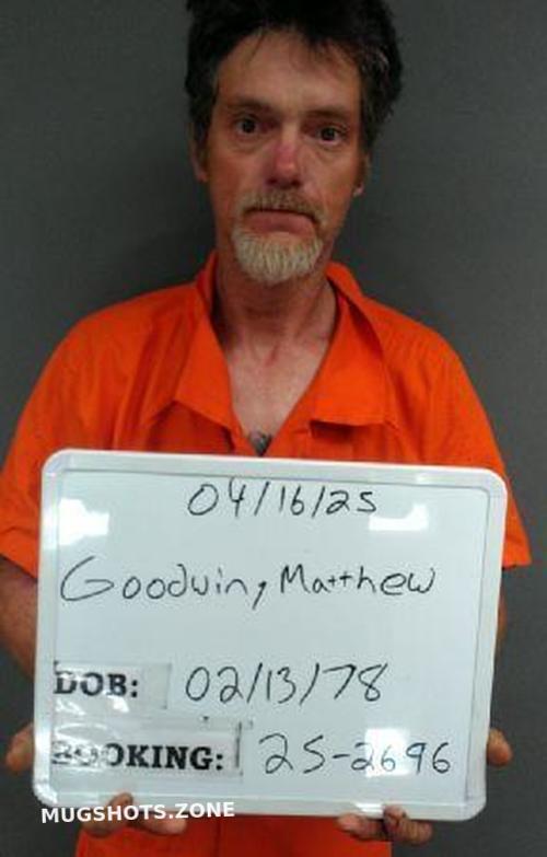 GOODWIN MATTHEW JEREMY 04/14/2025 - Sebastian County Mugshots Zone