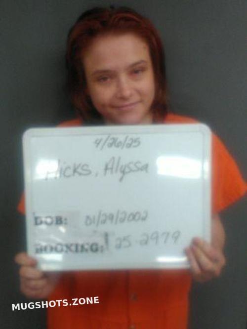 HICKS ALYSSA MARIE 04/25/2025 - Sebastian County Mugshots Zone